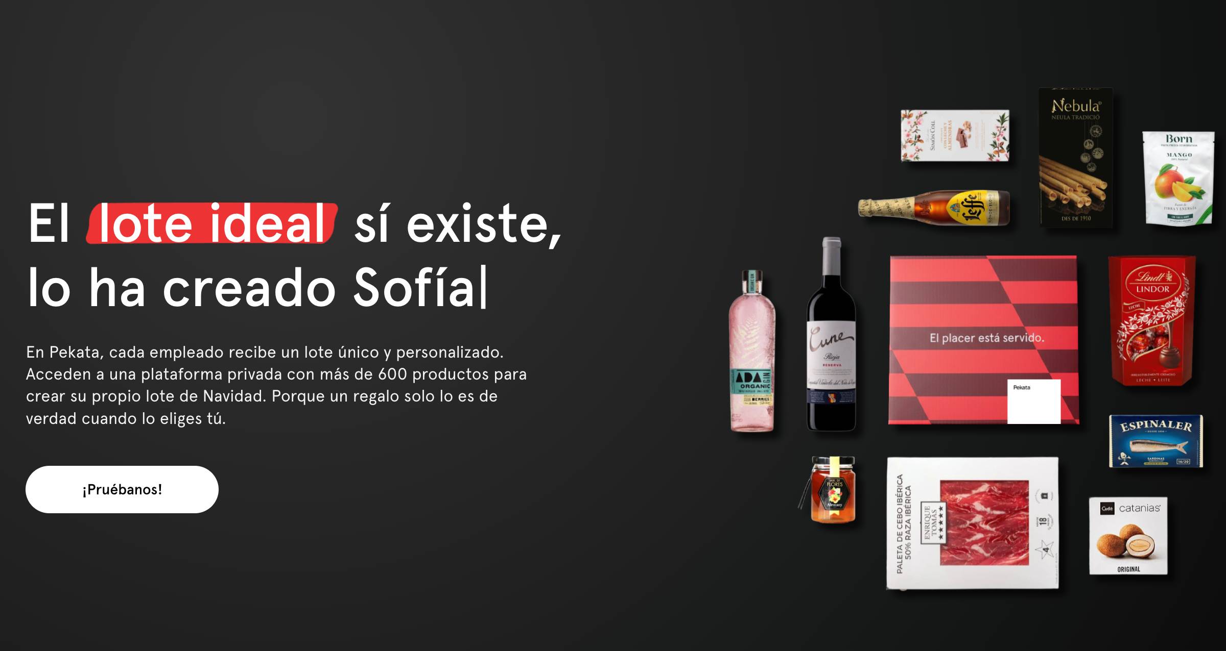 La evolución de los lotes de Navidad en España · Pekata